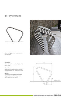s71 stainless steel or galvanised mild steel cycle stand | Omos | ESI ...