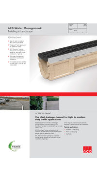 ACO CivicDrain C250 lightweight channel drainage system | ACO Water ...