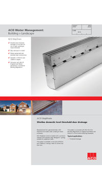 ACO StepDrain threshold drainage | ACO Water Management | ESI External ...
