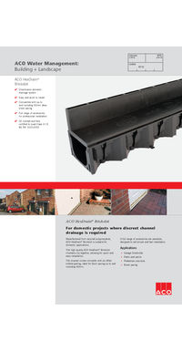 ACO HexDrain® Brickslot drainage channel | ACO Water Management | ESI ...