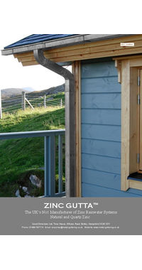 Zinc box gutter 65x90mm | Metal Gutta | ESI Building Design