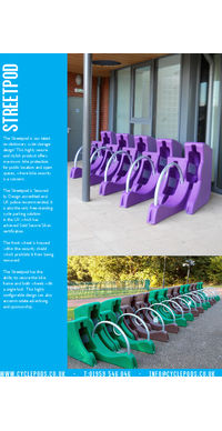 Secure cycle parking for town centre | Cyclepods | ESI External Works
