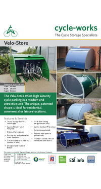 Velo-Store cycle shelter | Cycle-Works | ESI External Works