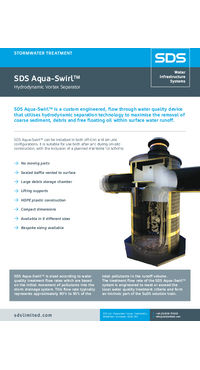 SDS Aqua-Swirl® Hydrodynamic Stormwater Separator | SDS | ESI External ...