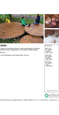 Atollo Bench | Artform Urban Furniture | ESI External Works