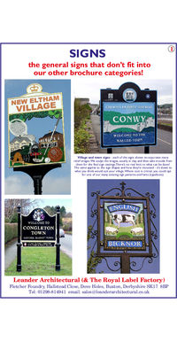 Cast Aluminium Blue Plaques | Leander Architectural | ESI External Works