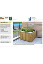 Castleton timber planters - Rochdale town centre | Street Design