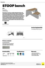STOOP bench | Vestre Ltd