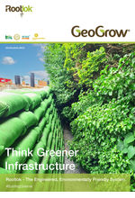 Rootlok system for vegetated retaining wall on footway | GeoGrow