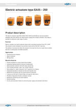 Type EA25-250 electric actuators | George Fischer Sales