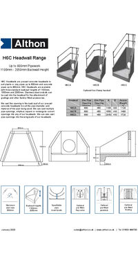 Standard precast concrete headwalls | Althon | ESI External Works