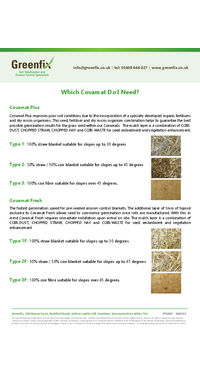 Covamat™ Plus and F3 pre-seeded erosion control blankets | Greenfix ...