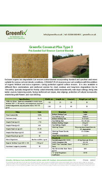 Covamat™ Plus and F3 pre-seeded erosion control blankets | Greenfix ...