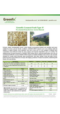 Covamat™ Fresh pre-seeded erosion control blankets | Greenfix Soil ...