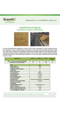 Eromat™ Unseeded Erosion Control Blankets | Greenfix Soil Stabilisation ...