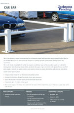 Car Bar - parking barrier | Jacksons Fencing