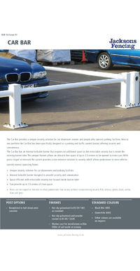 Car Bar parking barrier | Jacksons Fencing | ESI External Works