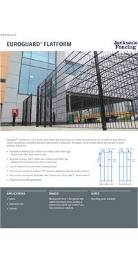 EuroGuard® Flatform welded mesh fencing | Jacksons Fencing | ESI ...
