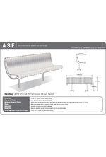 ASF 6004 stainless steel seat | Architectural Street Furnishings