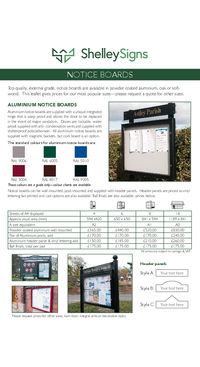 Solid oak outdoor timber display cases | Shelley Signs | ESI External Works