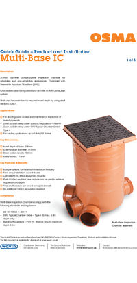 Osma shallow inspection chambers | Wavin | ESI External Works