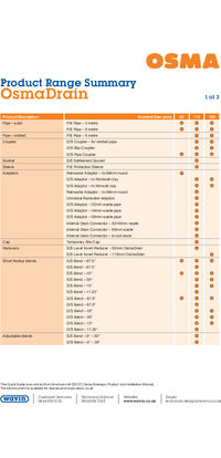 OsmaDrain foul and surface water drainage system | Wavin | ESI External ...