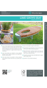 Lime Grove oval bench with slatted FSC® timber top | Woodscape | ESI ...