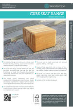 Box hardwood timber cube seating | Woodscape
