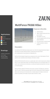 MultiFence PAS 68 - protective fence and barrier system | Zaun | ESI ...
