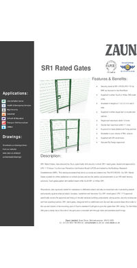 SR1 (A1) vehicle gates - security rated | Zaun | ESI External Works