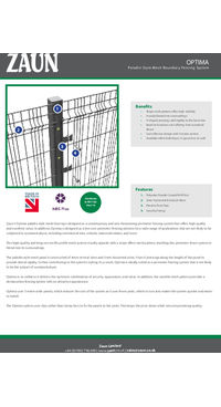 Optima medium security profiled rigid mesh fencing | Zaun | ESI ...