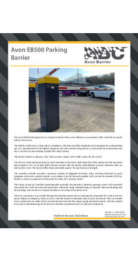 Avon EB500 automatic rising arm parking barrier | Avon Barrier | ESI ...