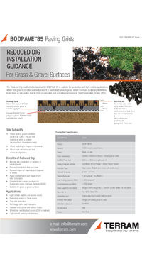 BodPave® 85 cellular porous pavers | Terram | ESI External Works