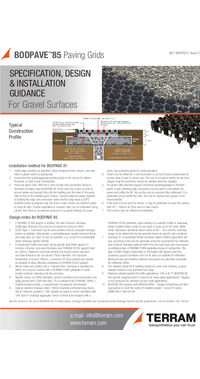 BodPave® 85 cellular porous pavers | Terram | ESI External Works