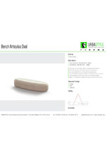 Bench Articulus Oval - concrete chamfered outdoor bench | URBASTYLE®