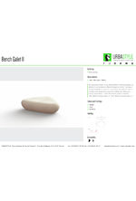 Galet II concrete bench | URBASTYLE®