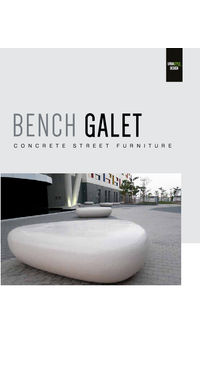 Galet II concrete bench | URBASTYLE® | ESI External Works