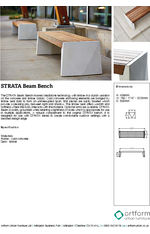 STRATA Beam seat and bench by Landscape Forms | Artform Urban Furniture
