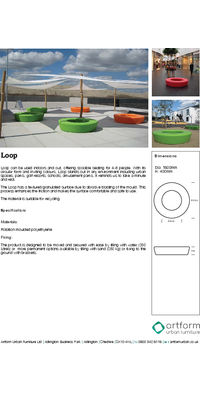 Loop Circle polyethylene bench | Artform Urban Furniture | ESI External ...