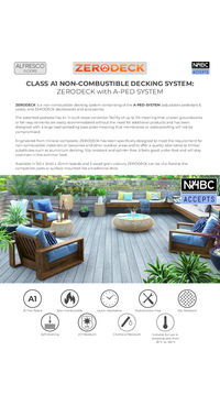 ZERODECK non-combustible timber-substitute decking system | Alfresco Floors | ESI External Works