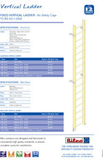 Type BL fixed vertical ladders in aluminium or steel | Bilco UK