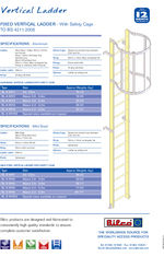 Type BL fixed vertical ladders in aluminium or steel | Bilco UK
