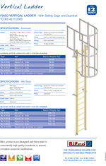 Type BL fixed vertical ladders in aluminium or steel | Bilco UK
