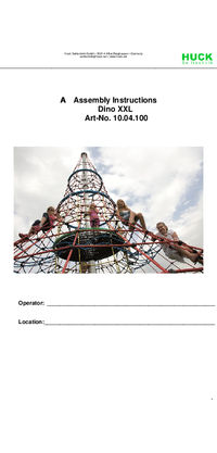 DINO XXL Rope Net Pyramid - climbing playground equipment | Huck Play ...