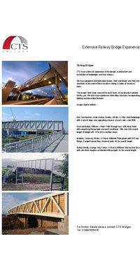 Railway footbridges, ramps and steps | CTS Bridges | ESI External Works