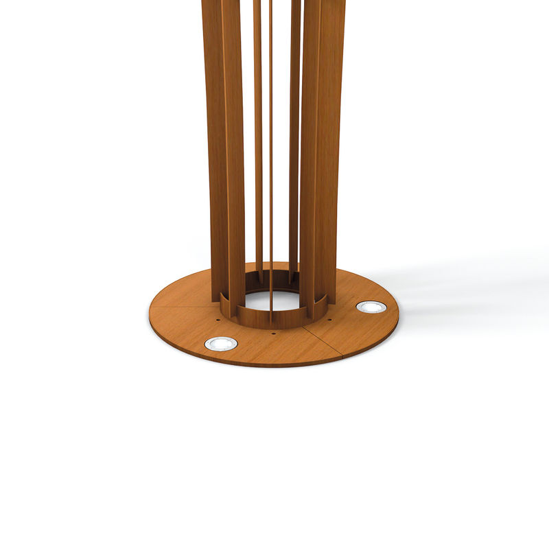 High Grass Pillars - corten steel plant support for climbers | Images