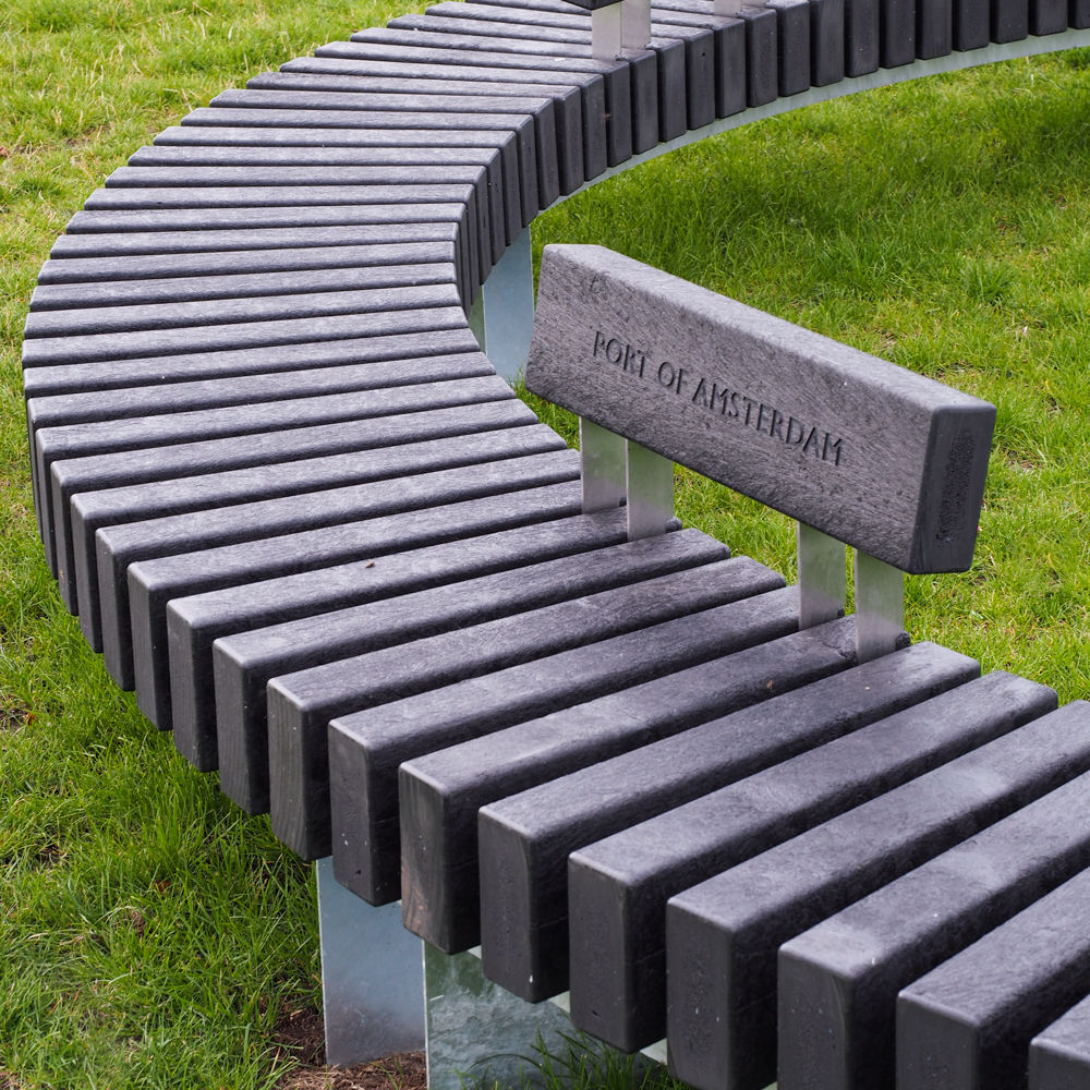 Benches and pedestrian bridges for public green space | Streetlife ...