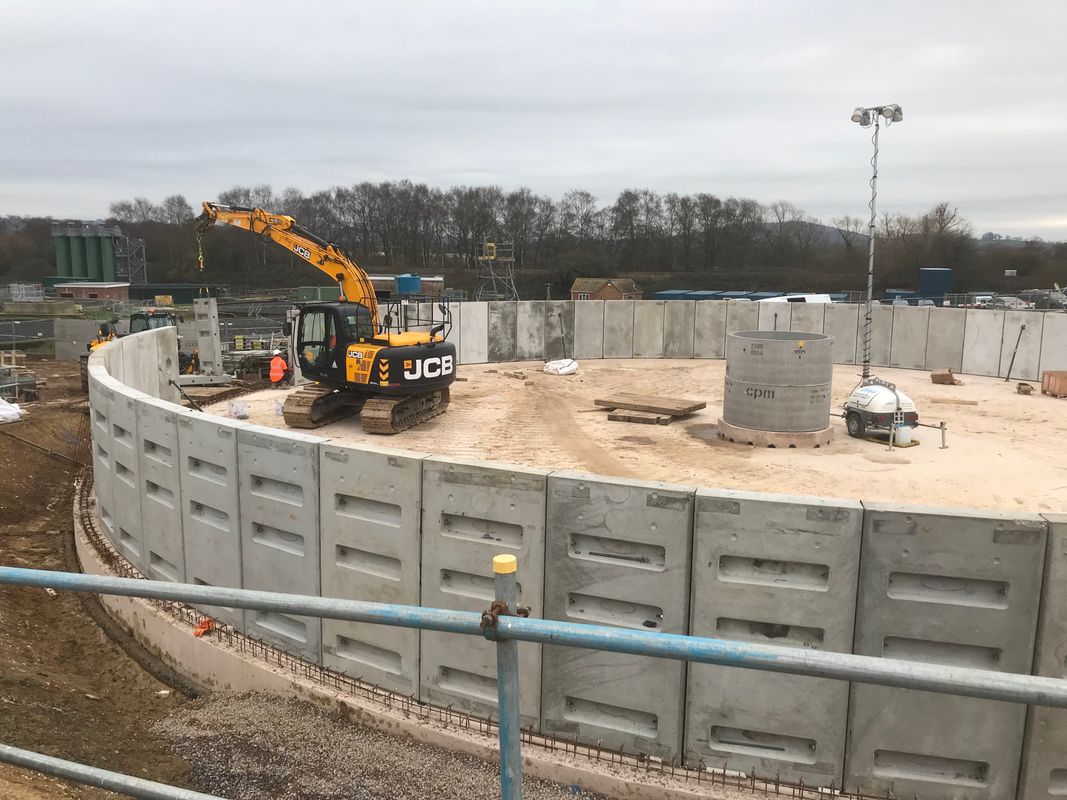 Supply and installation of filter bed wall units | Images