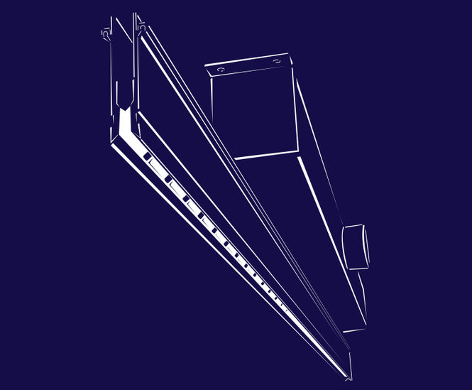 Type CSV Linear Jet Flo chilled ceiling terminal unit | Barcol-Air