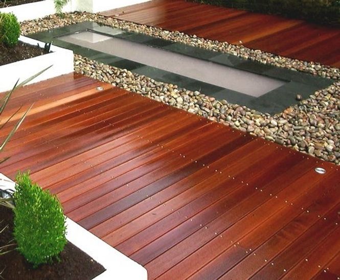 Balau hardwood decking – smooth, reeded and grooved | Round Wood of ...